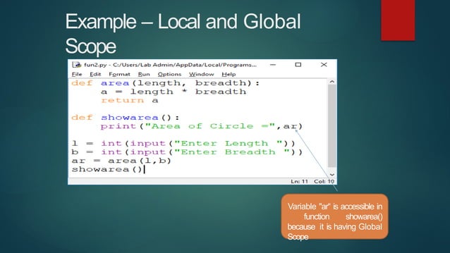 scopeofvariables in pyuthon using va.pptx