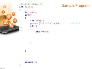 SPL 9 | Scope of Variables in C | PPT