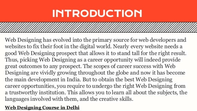 Scope Of Web Designing Course In India Ppt