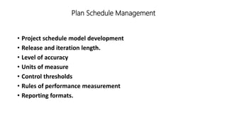 Project scope, schedule, cost, quality Management | PPTX