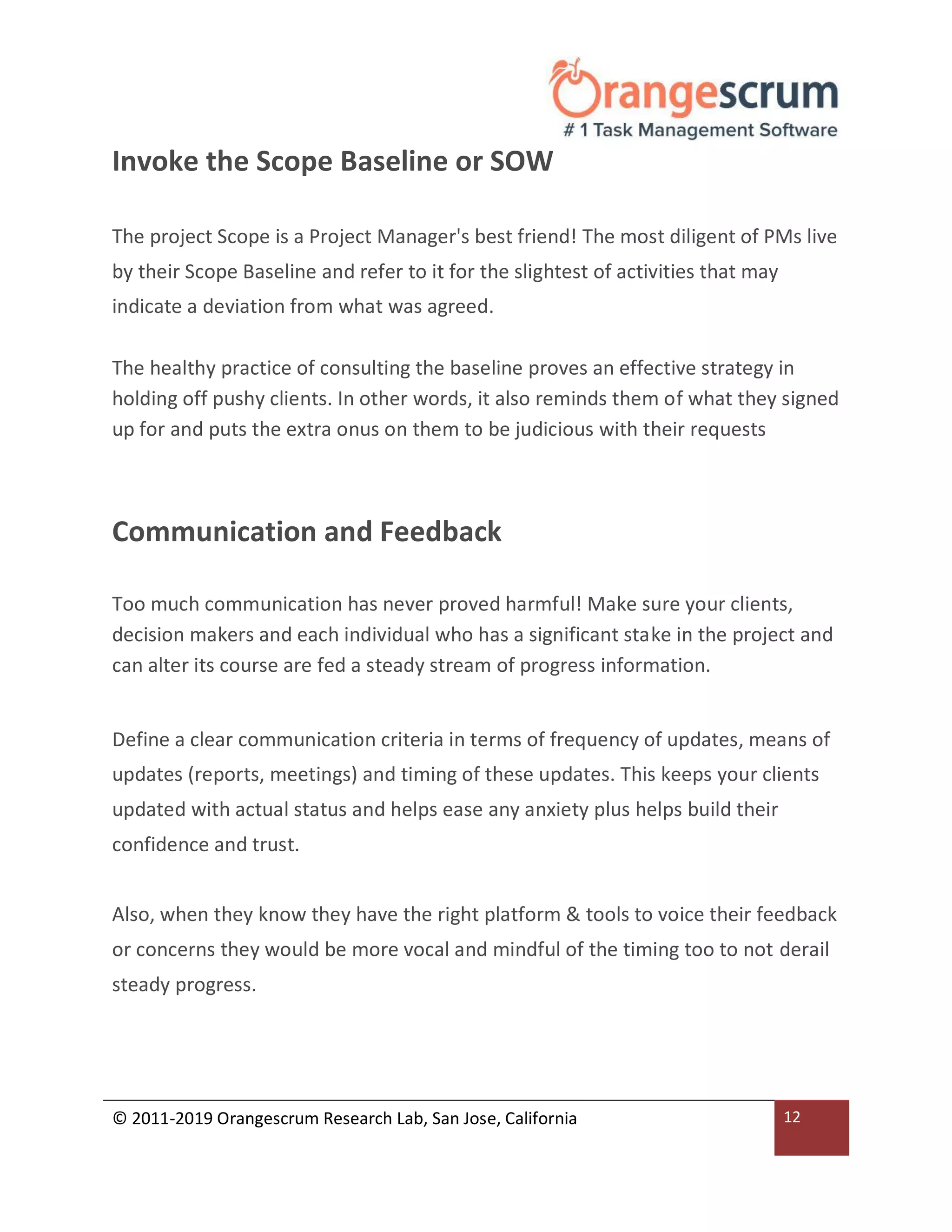 Scope, scope creep & its impact on project delivery | PDF