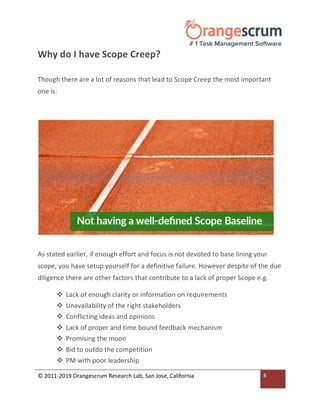 Scope, scope creep & its impact on project delivery | PDF