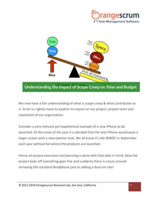 Scope, scope creep & its impact on project delivery | PDF