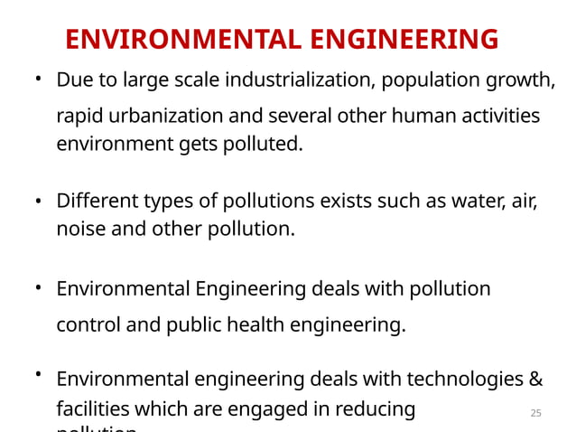Introduction, Scopes & branches of Civil Engineering | PPT