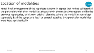 Scopes of kent’s repertory | PPTX