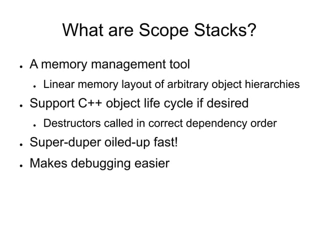 Scope Stack Allocation | PPT