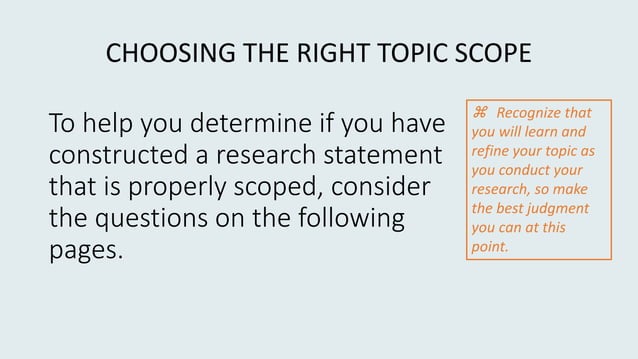 Scope training | PPT