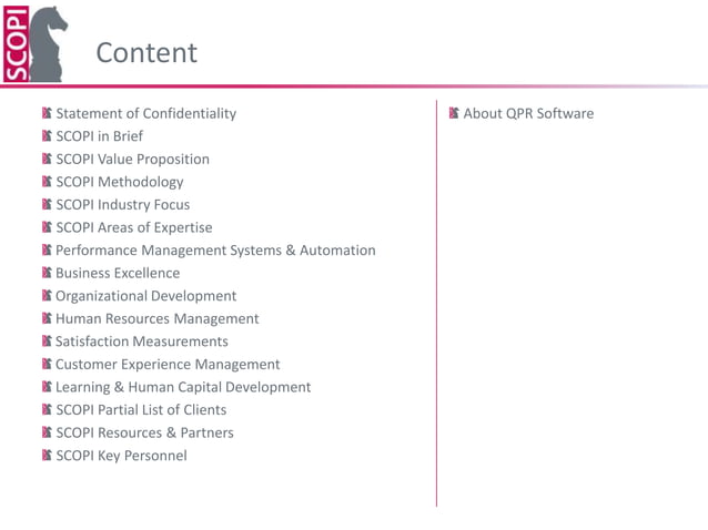 Scopi qpr presentation-e-v8 7 | PPT