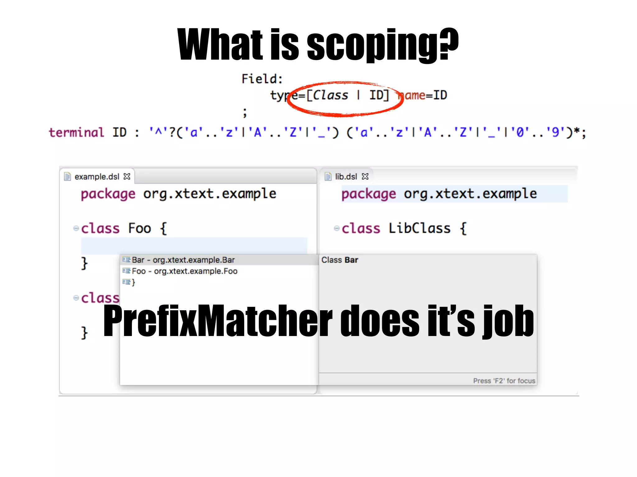Deep dive into Xtext scoping local and global scopes explained | PPT Deep dive into Xtext scoping local and global scopes explained | PPT