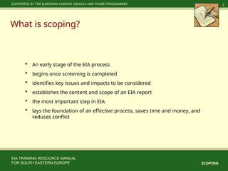 Scoping of the environmental Impact .ppt