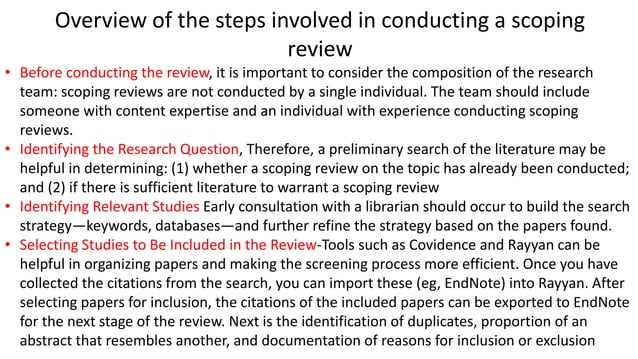 Scoping and Systematic reviews presentation Nursing Science.pptx ...