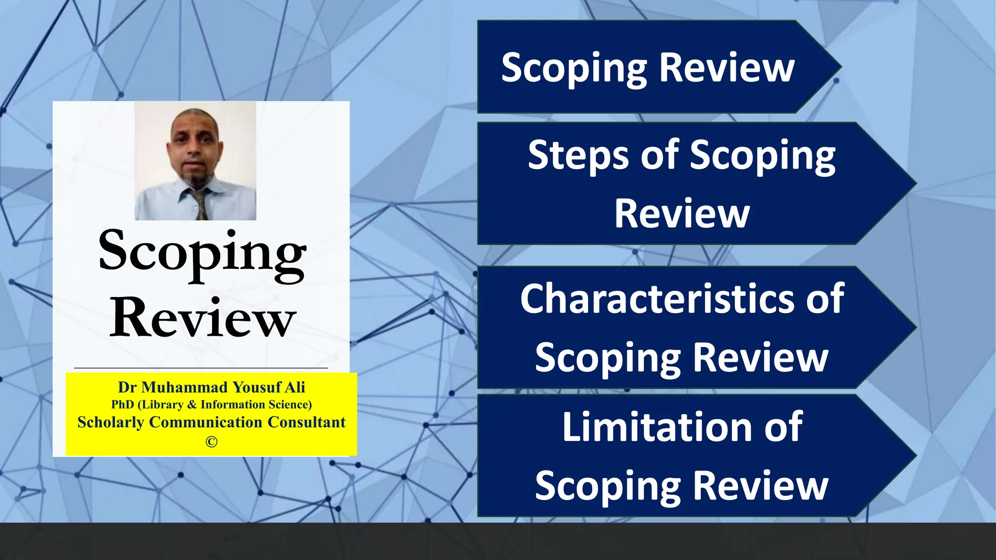Scoping Review | Steps of Scoping Review | PPTX