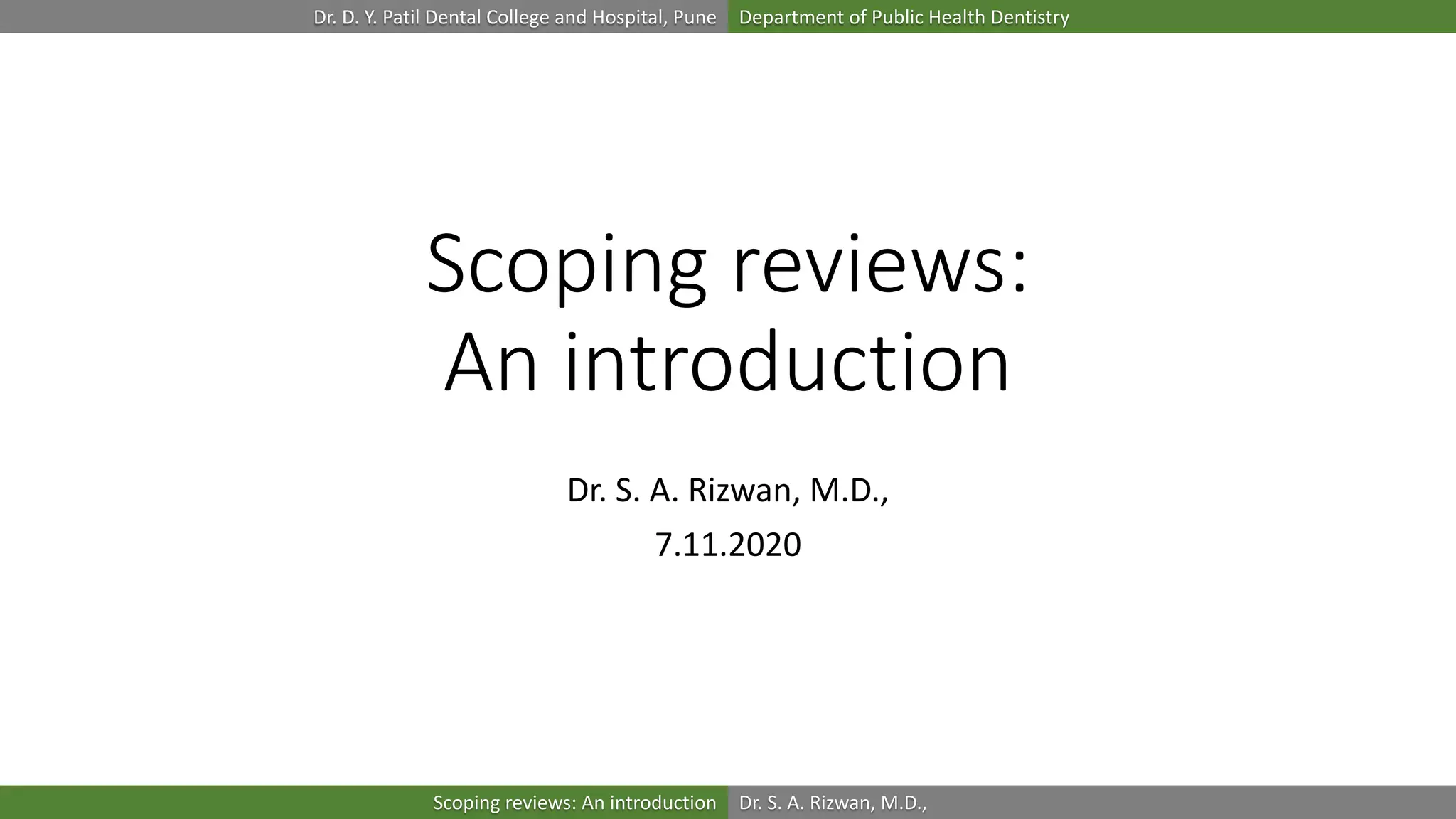 Introduction to scoping reviews | PDF