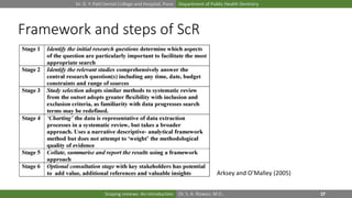 Introduction to scoping reviews | PDF | Dental Health | Diseases and ...