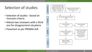 Introduction to scoping reviews | PDF | Dental Health | Diseases and ...