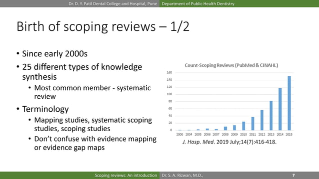 Introduction to scoping reviews | PDF | Dental Health | Diseases and ...