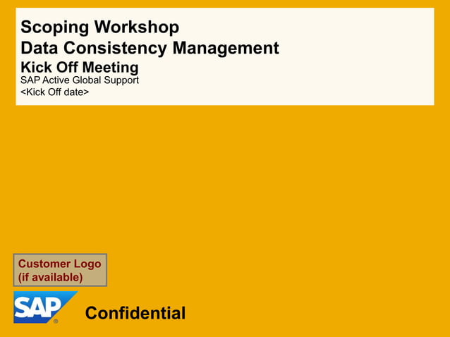 Scoping workshop kickoff template | PPT