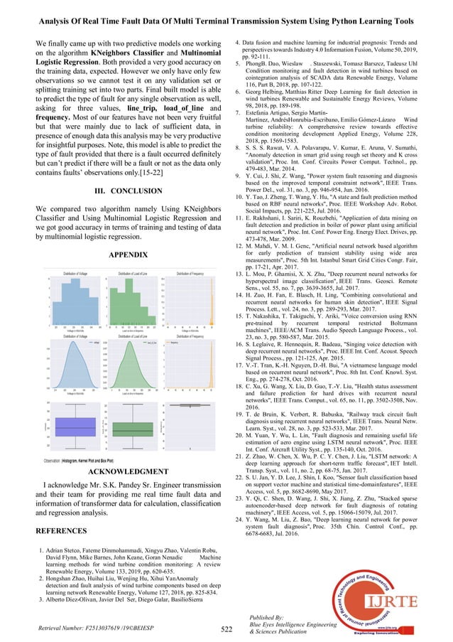 Paper on ML based fault identification T | PDF
