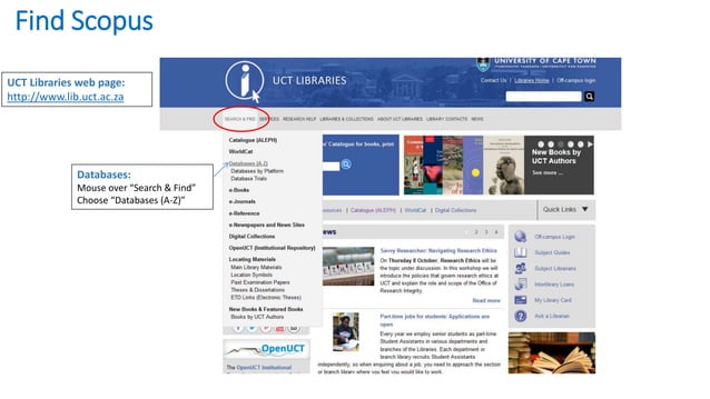 Scopus: compare journals using journal metrics from UCT Libraries | PPT