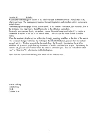 Scopus exercises | PDF