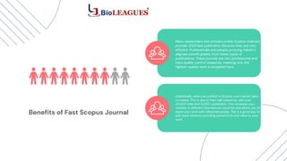 How to Achieve Fast Publications in Reputable Scopus Indexed Journals 2024 | PPT