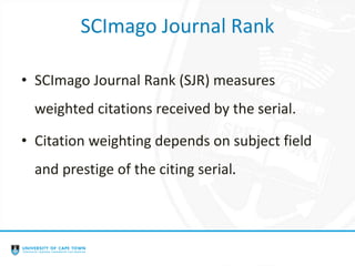 Scopus Journal Metrics | PPTX