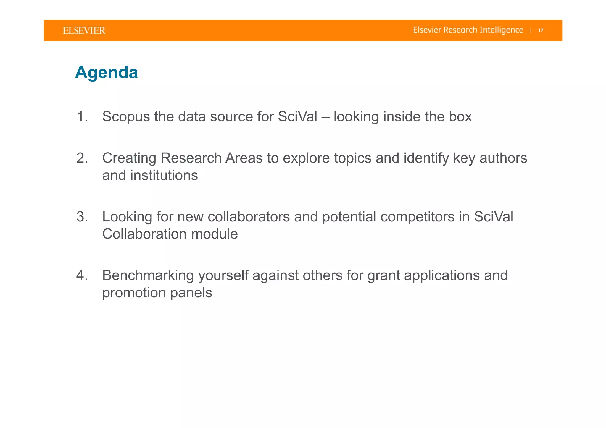 Scopus & SciVal Training for Researchers | PDF