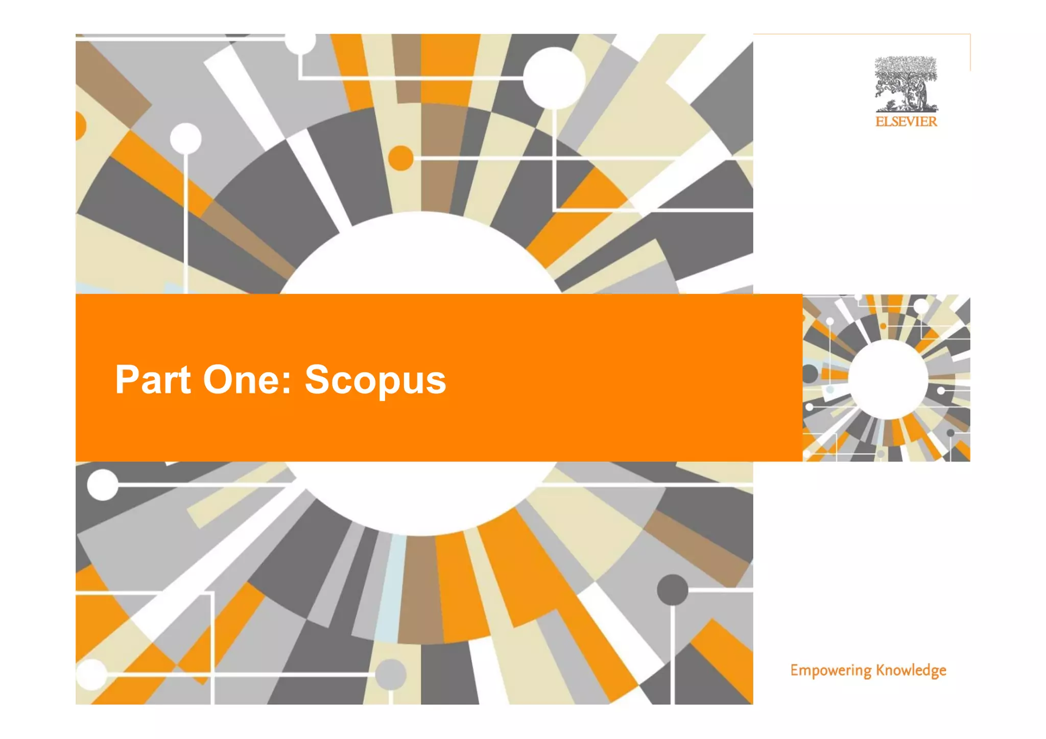 Scopus & SciVal Training for Researchers | PDF