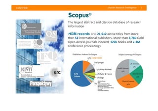 Scopus & SciVal Training for Researchers | PDF | Technology & Computing