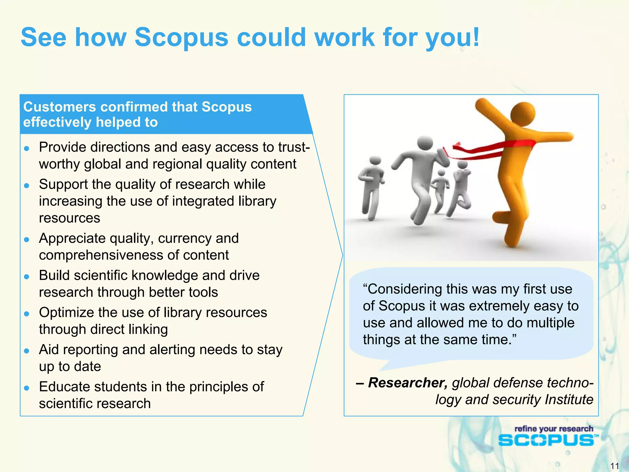 Elsevier Scopus Value Story 09 | PPT