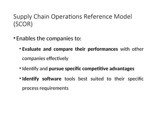 Supply Chain Operation Reference Model (SCOR) | PPT