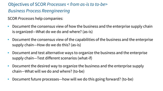 Supply Chain Operations Reference Model | PPTX | Logistics | Business