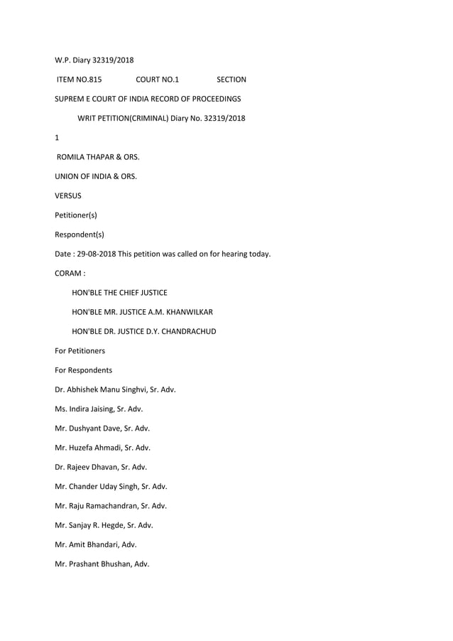 Supreme Court Order | PDF