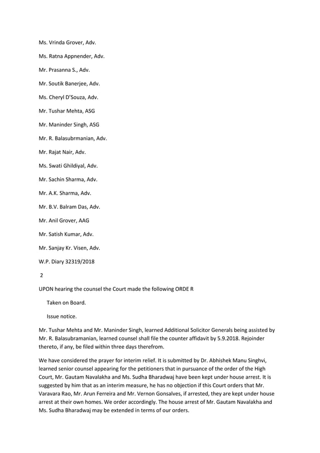 Supreme Court Order | PDF