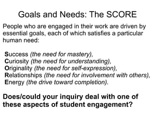 SCORE: strengthening student engagement | ODP | Education