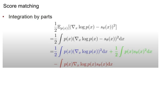 Score based generative model | PPT