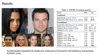 Score based generative model | PPT