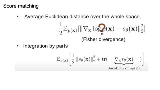 Score based generative model | PPT