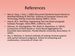 score based ranking of documents | PPT