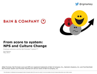 Score vs. System: How NPS Has Evolved to Power Culture Change | PPT