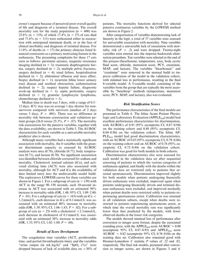 SCORE APPLE gatos.pdf | Veterinary Medicine | Pets