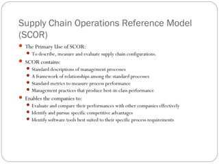 Score basics | PPT | Logistics | Business