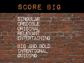 SCORE BIG - Smart Marketing Principles | PDF