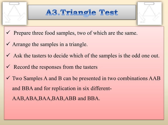 Sensory evaluation of food products | PPTX