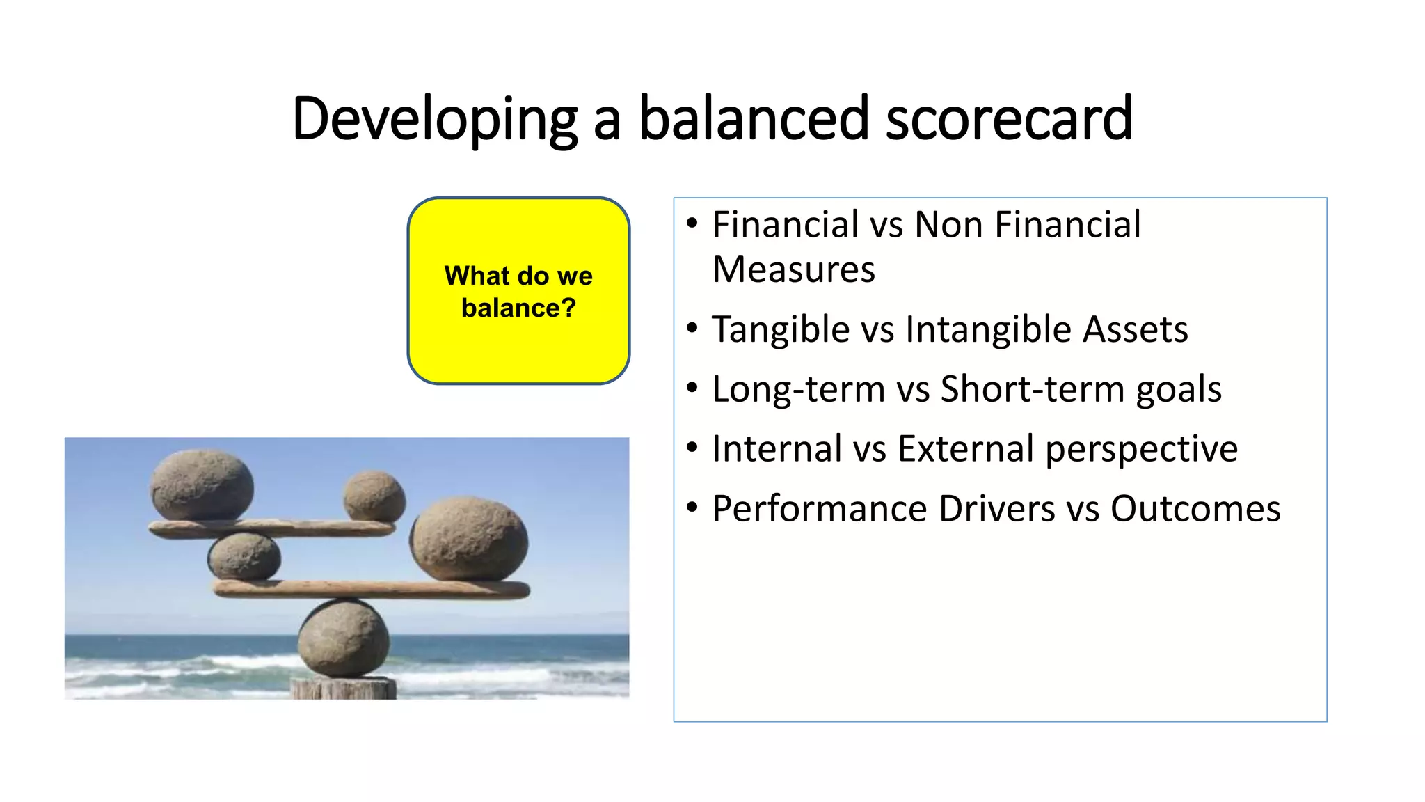 Devloping a Balanced Scorecard | PPTX