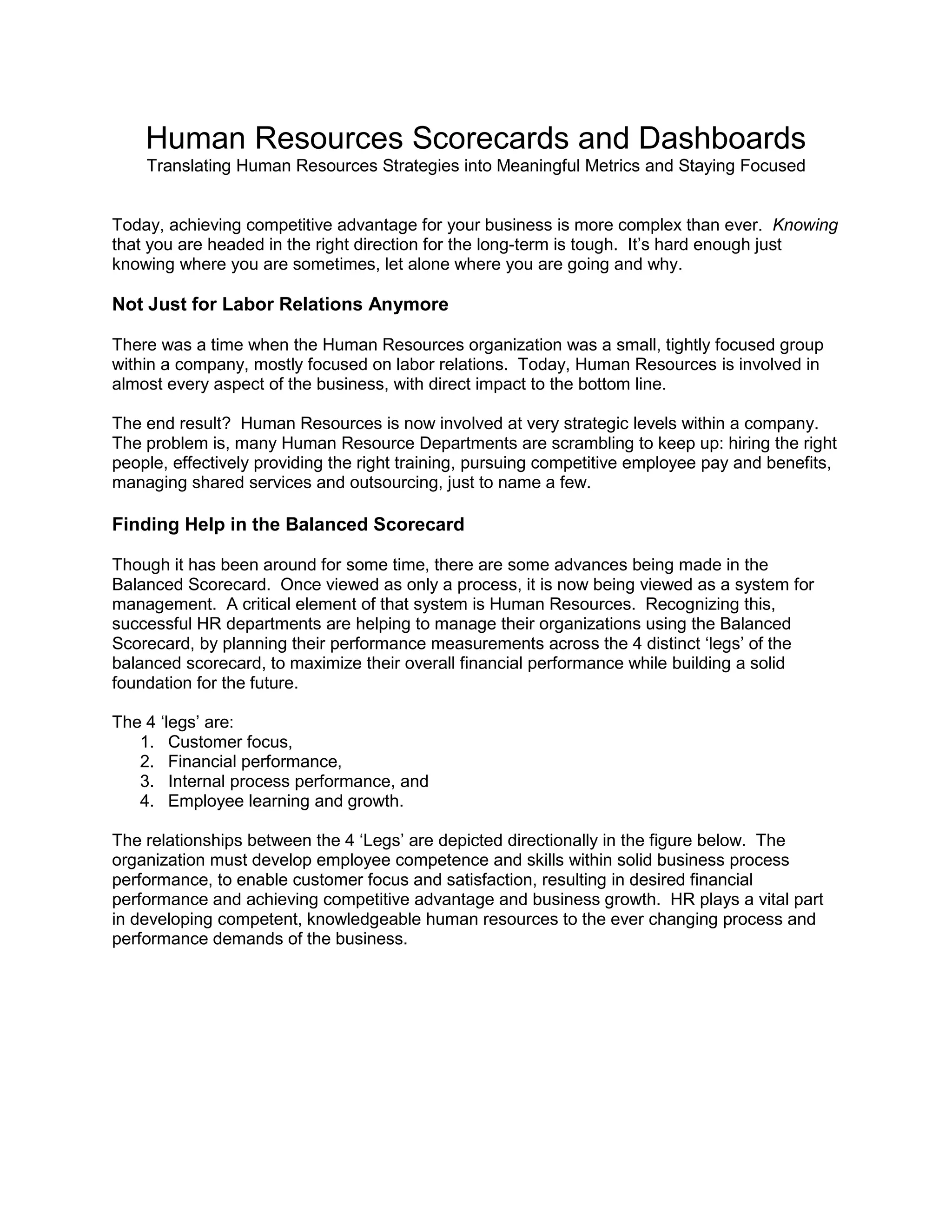 Scorecards and dashboards | PDF