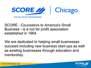 Score Chicago Introduction | PPT