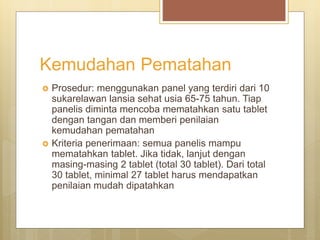 Scored tablet | PPTX