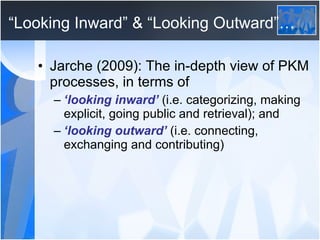 SCOReD-UniTEN 2010 Managing Personal Knowledge | PPT