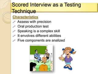Scored interview presentation | PPT